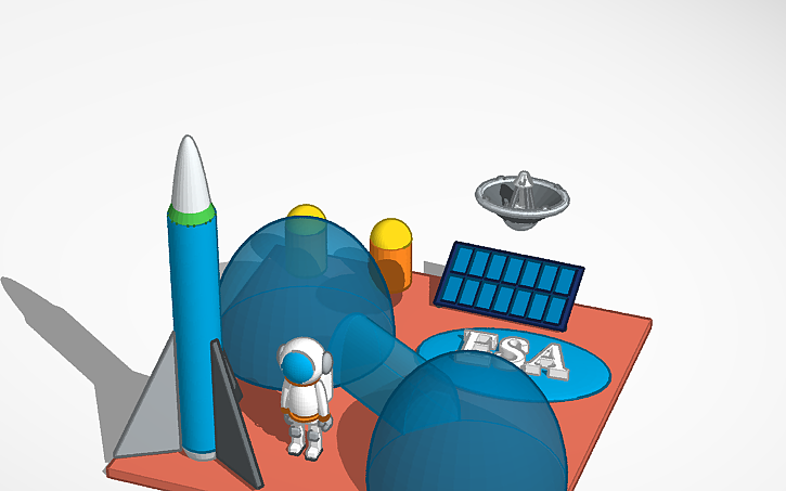 3D design Campamento espacial. IES Clot de L'Illot. Esther y Paula ...