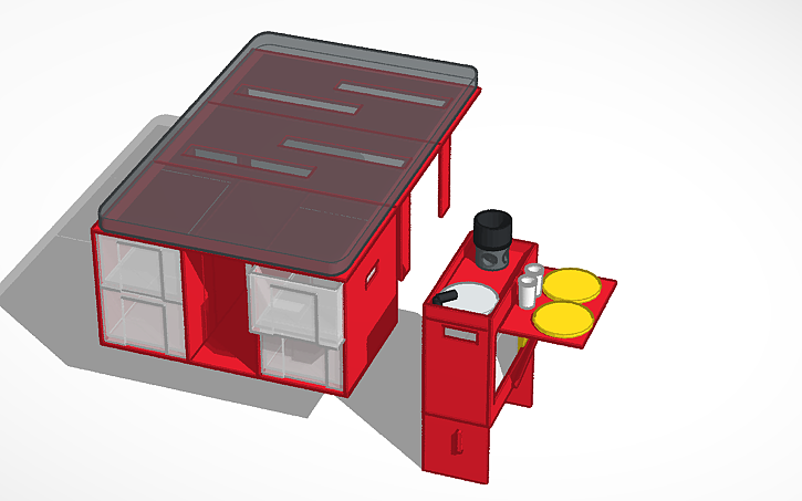 3D design Campingbox 115x60x59cm | Tinkercad
