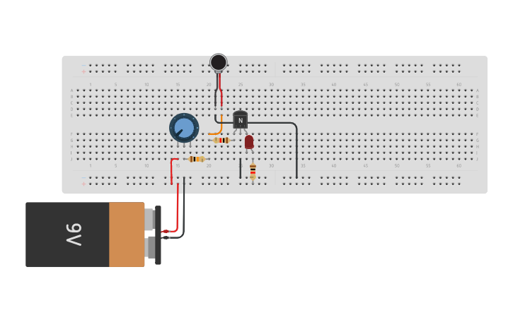 Circuit design detector de sonido - Tinkercad