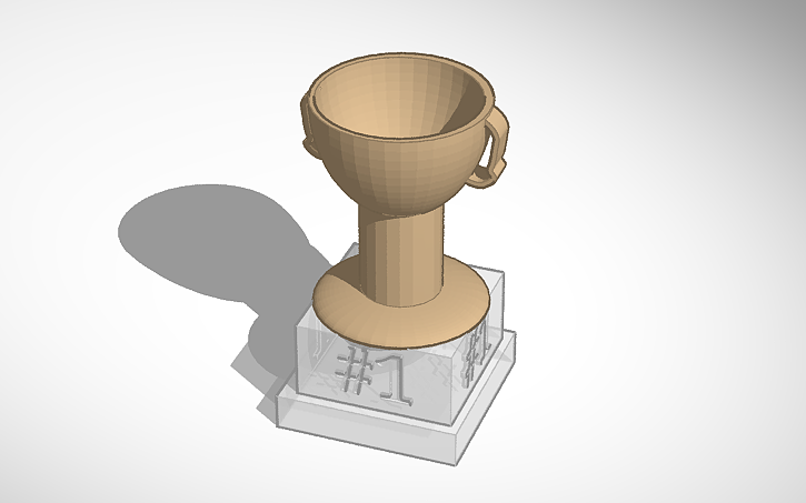 3D design The ALMIGHTY 1st place trophy | Tinkercad