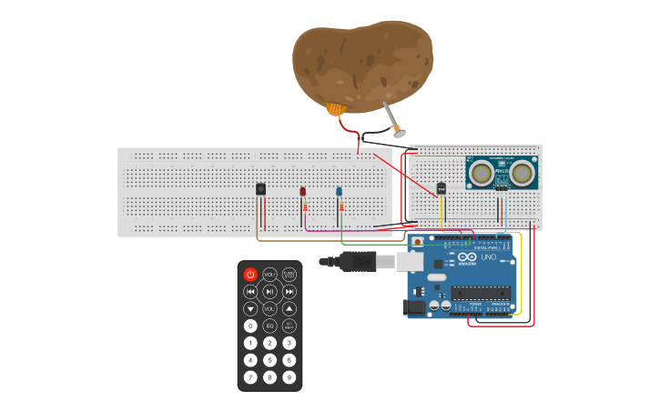 Circuit design Trabalho Sensores - Tinkercad