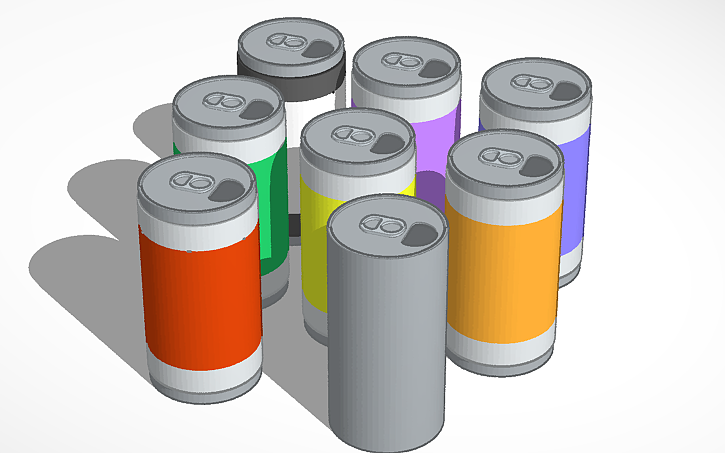 3d Design Soda Cans Tinkercad