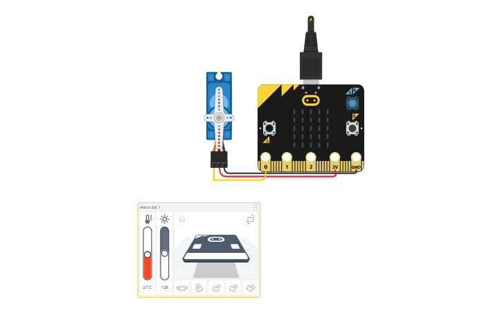 Circuit design micro bit - Tinkercad