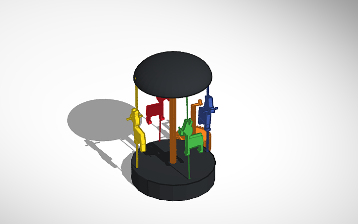 3D design Proyecto Carrusel 2 - Tinkercad