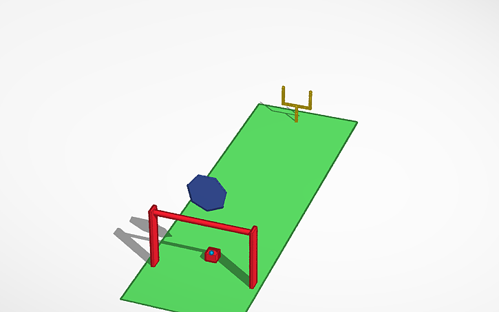 3D design Awesome Football kick using NEW sim lab. - Tinkercad