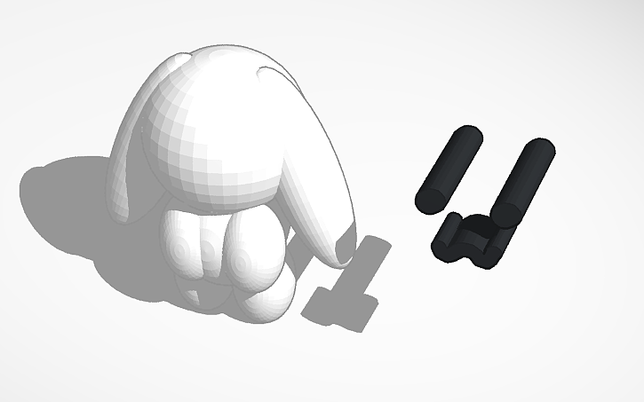 3D design Kawaii’s Bunny Base - Tinkercad