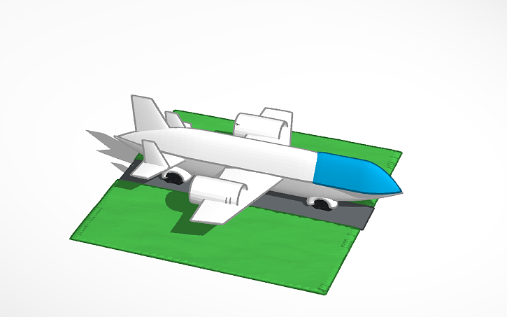 3D design air plane - Tinkercad