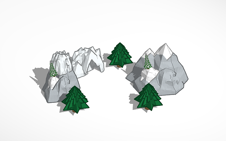 3D design Mountain - Tinkercad
