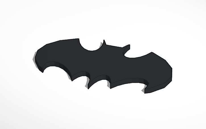 3D design Batman Logo | Tinkercad