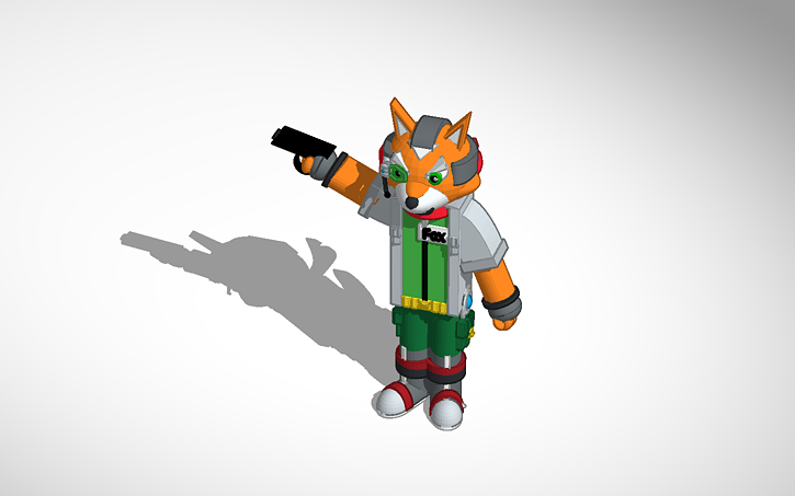 3D design Fox McCloud (final)- Star Fox Series [COMPLETE] - Tinkercad