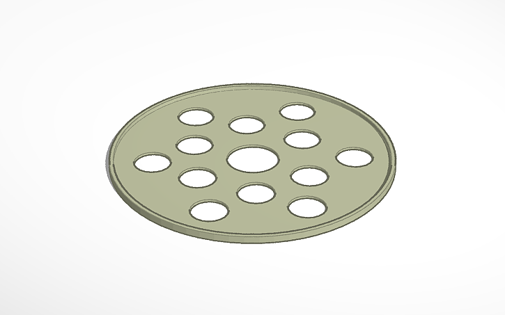 3D design Bicycle dork disc 2mm x 3mm stickout - Tinkercad