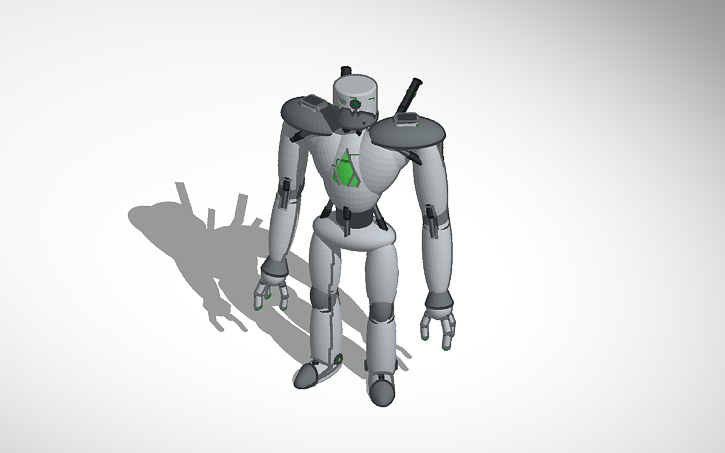 3D design Quantum Worker Bot - Tinkercad