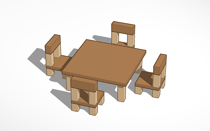 3D design Tables - Tinkercad