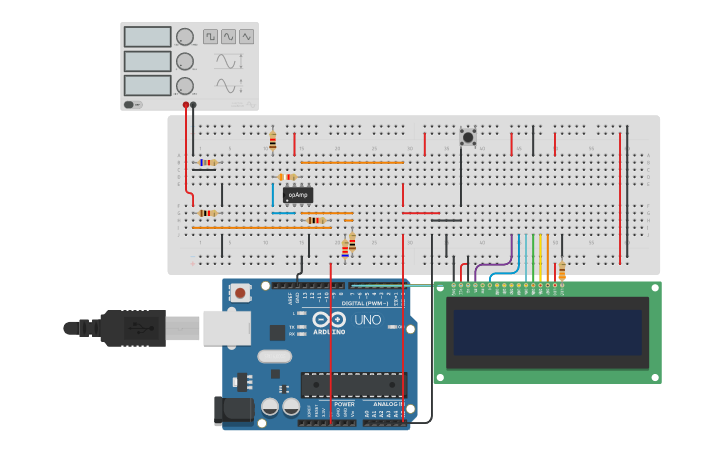 Circuit design voltmeter | Tinkercad