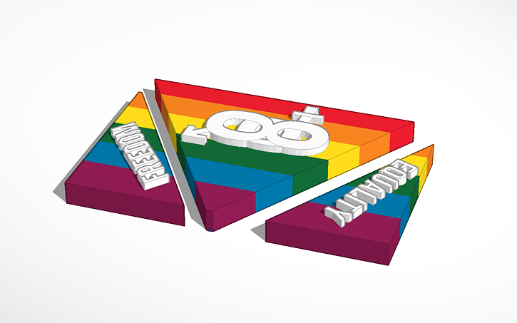 3D design LGBTQ - Tinkercad