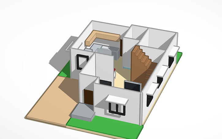 3D design 1st Floor Interior | Tinkercad