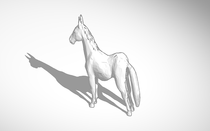 3D design cfk pony - Tinkercad