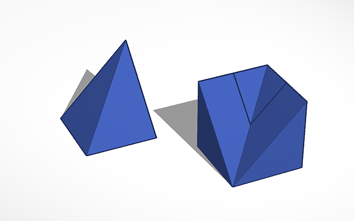 3D design Corner Slope (Normal and Inverted) - Tinkercad