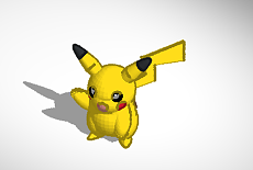 3D design Pikachu | Tinkercad