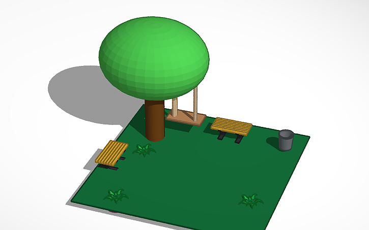 3D design the park | Tinkercad 3D design the park | Tinkercad