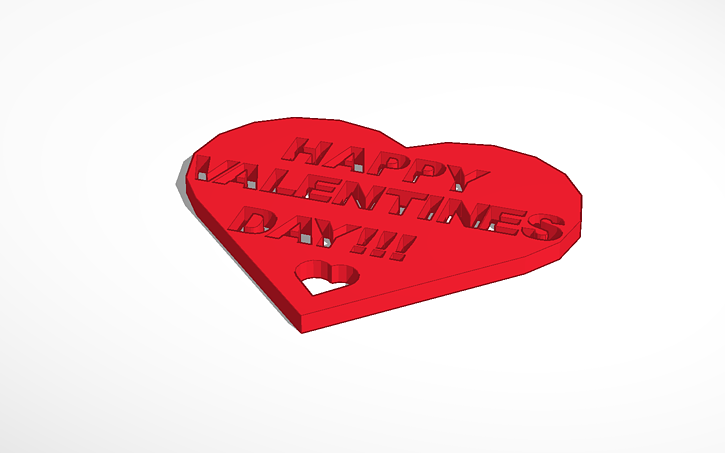 3D design valentines day - Tinkercad