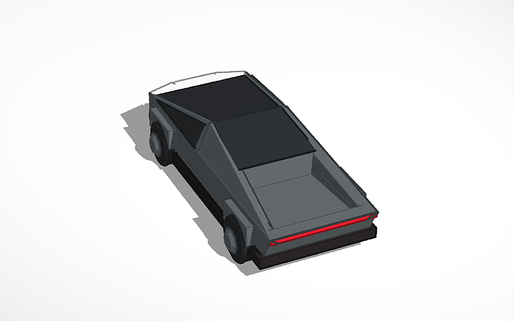 3D design cybertruck - Tinkercad