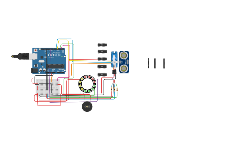 Circuit design Automatic Zebra Crossing - Tinkercad