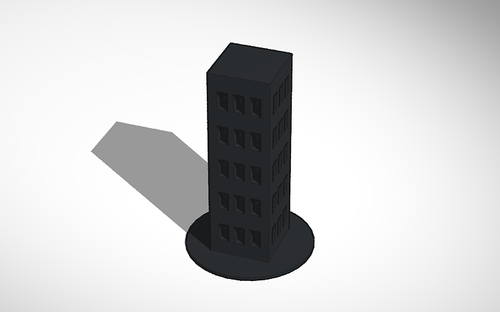 3D design Building Black - Tinkercad