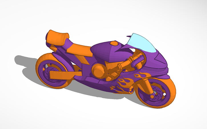 3D design MotorCycle - Tinkercad