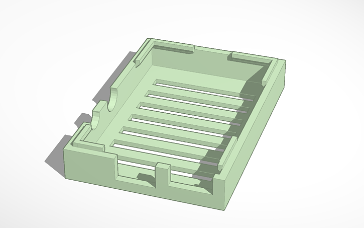 3D design 3DPPraxis Raspberry Pi Case Top - Tinkercad