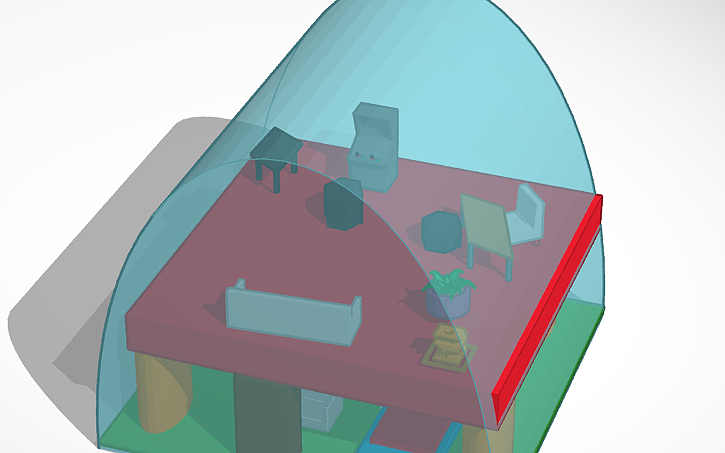 3D design simple house design | Tinkercad