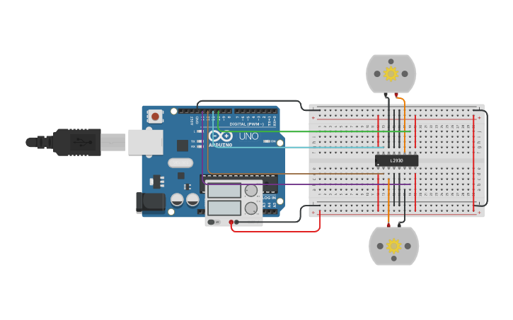 Circuit design Robot - Tinkercad Circuit design Robot - Tinkercad