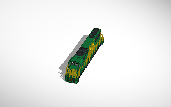 3D design (MY FINEST WORK!) Green Mountain GP50 (Credit to Hinchey Models) - Tinkercad