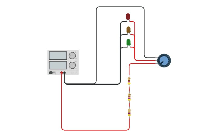 Circuit design Dimmer LED - Tinkercad