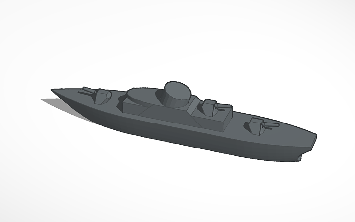 3D design Small Assault: MKII Gunner Boat - Tinkercad