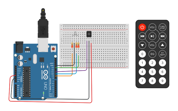 Circuit Design Copy Of Ir Remote Tinkercad