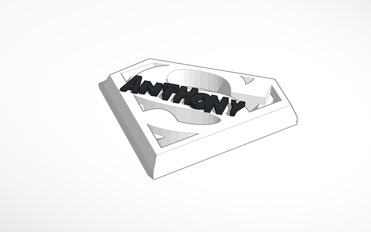 3D design Anthony logo p.5 | Tinkercad