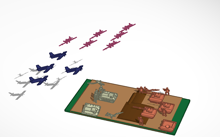 3D design WW II project - Tinkercad