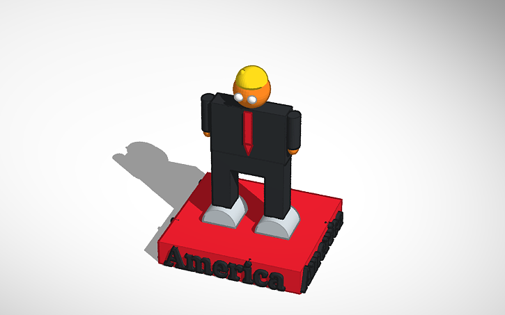 3D design Donald Trump | Tinkercad