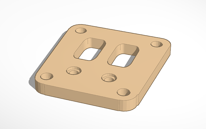 3D design base flapper - Tinkercad
