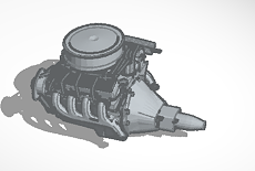 3D design car engine | Tinkercad