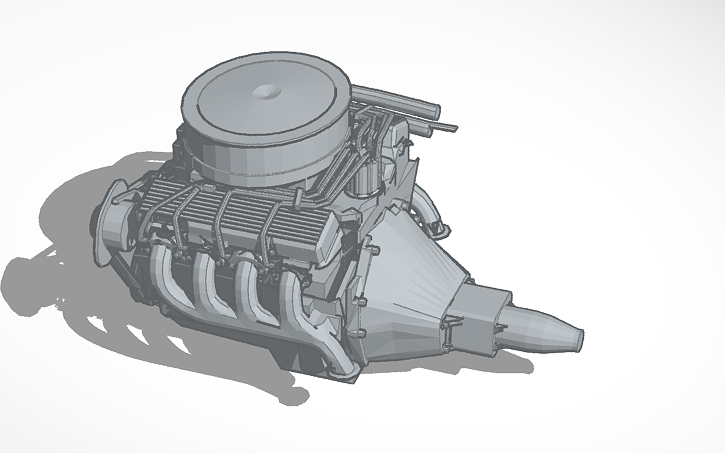 3D design car engine - Tinkercad