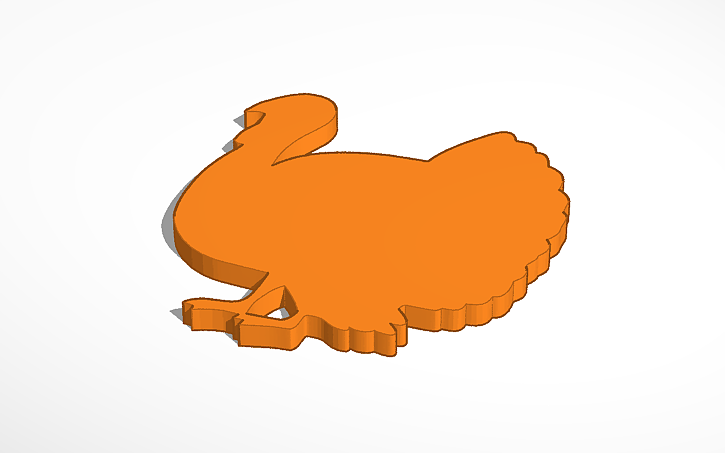 3D design Turkey Napkin Holder - Tinkercad
