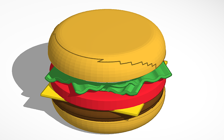 3D design Burger | Tinkercad