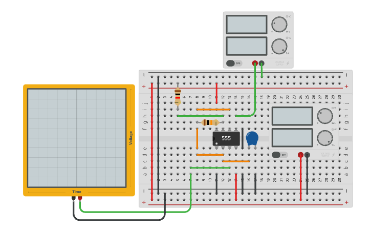 Circuit design VCO Using 555 Timer - Tinkercad
