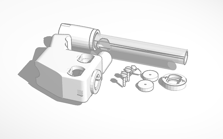 3D design nerf machine gun - Tinkercad