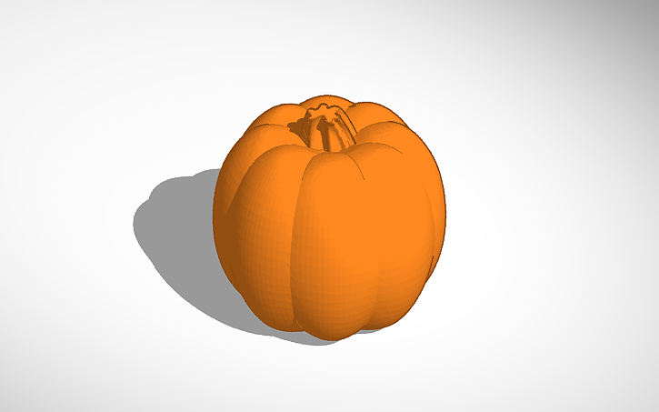 3D design pumpkin! for Halloween! - Tinkercad