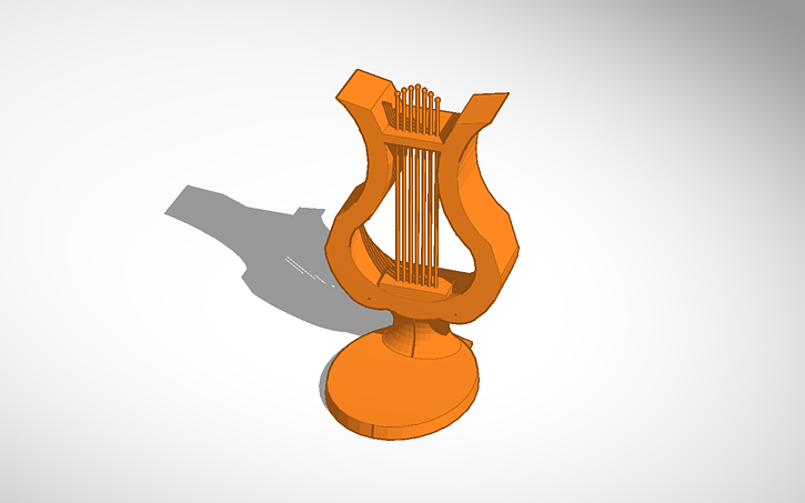 3D design Lyre - Tinkercad