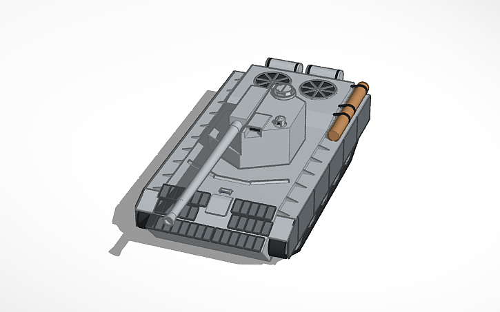 3D design tank - Tinkercad