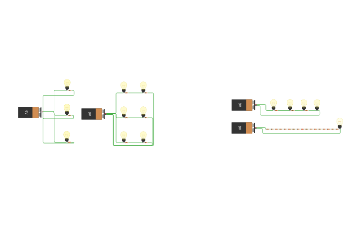 Circuit Design Series And Parallel Circuit Tinkercad